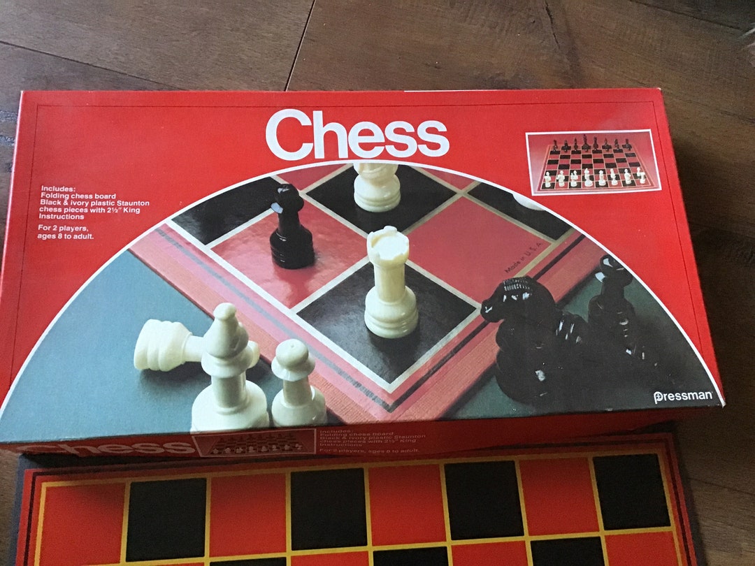 Vintage Pressman Chess Game- Sealed Pieces- COMPLETE - Etsy