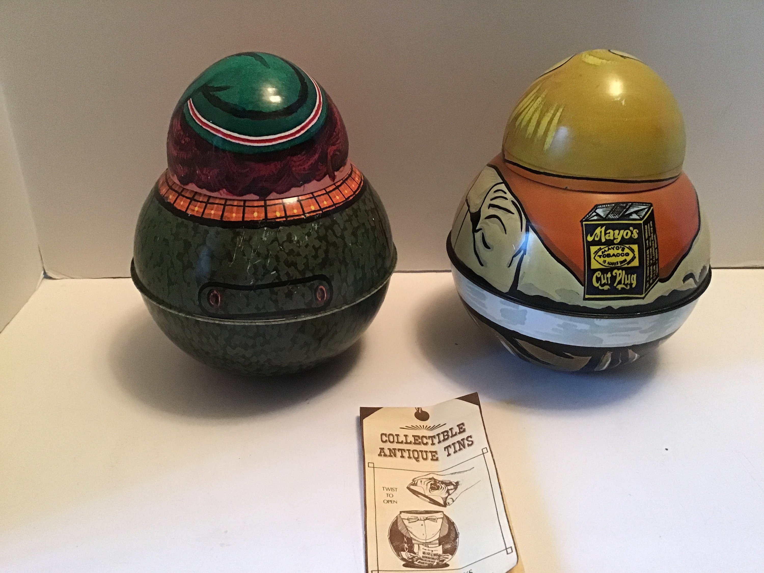 Vintage Cheinco Housewares Roly Poly Collector Tins - Etsy