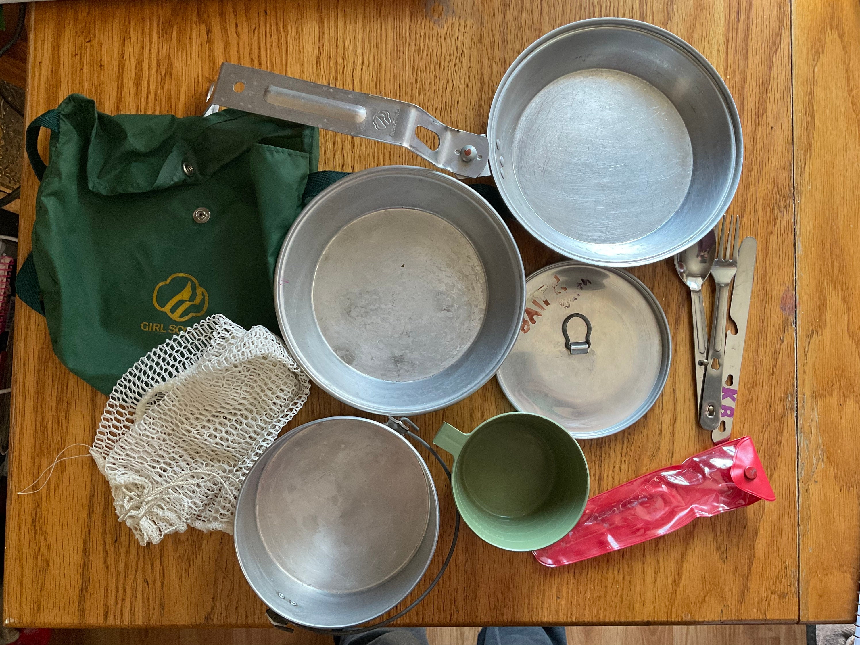 Vintage Girl Scouts Mess Kit With Utensils - Etsy