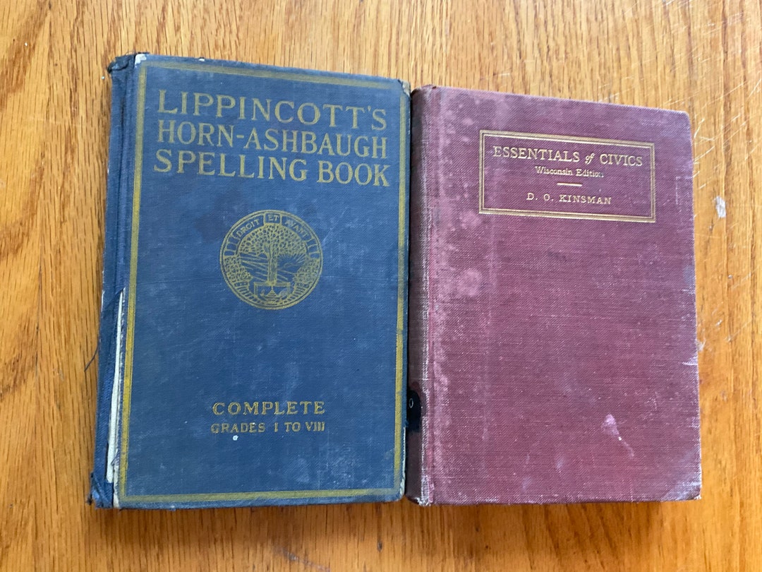 Vintage Spelling & Civics School Books - Etsy
