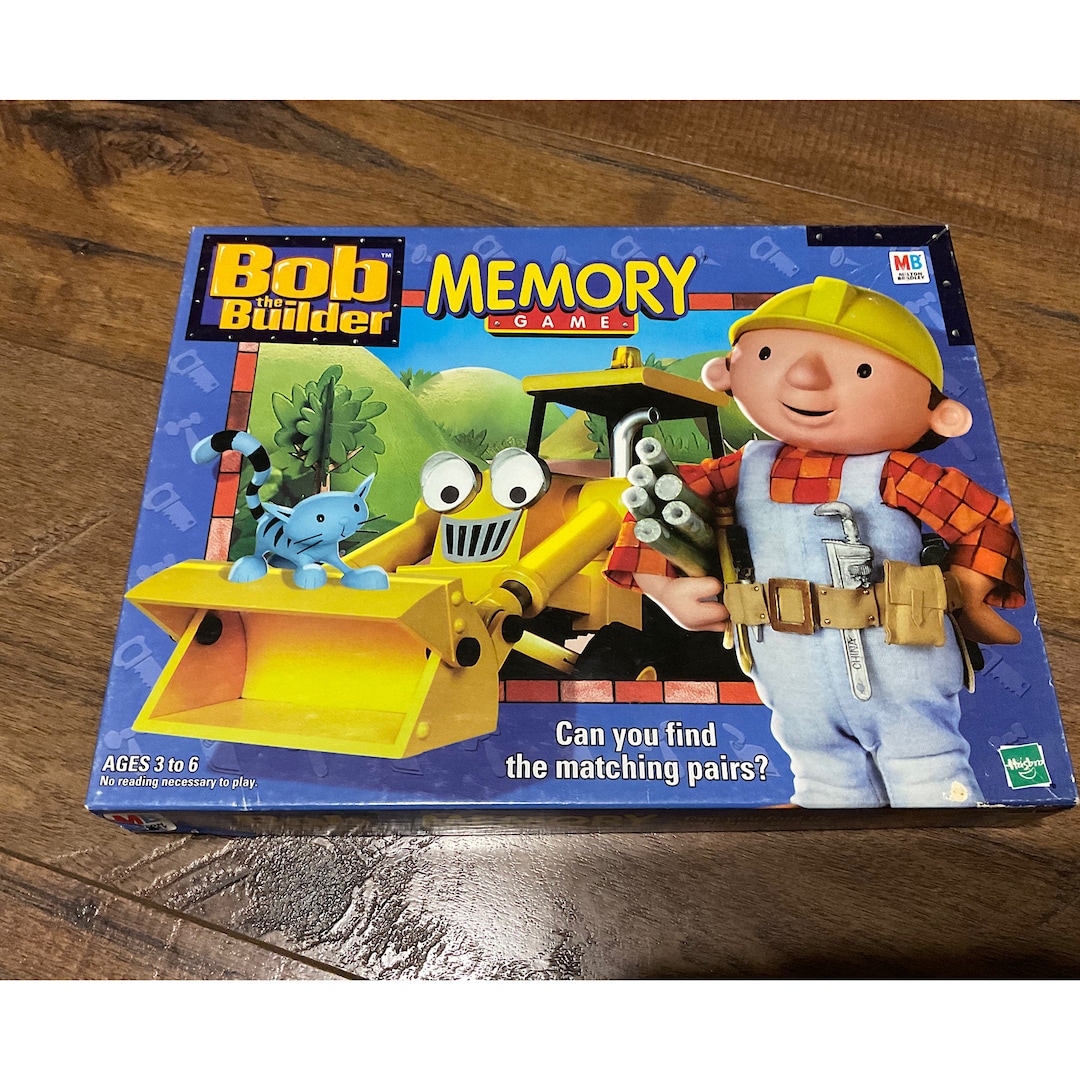 2000 Milton Bradley Bob the Builder Memory Game - Complete - Etsy