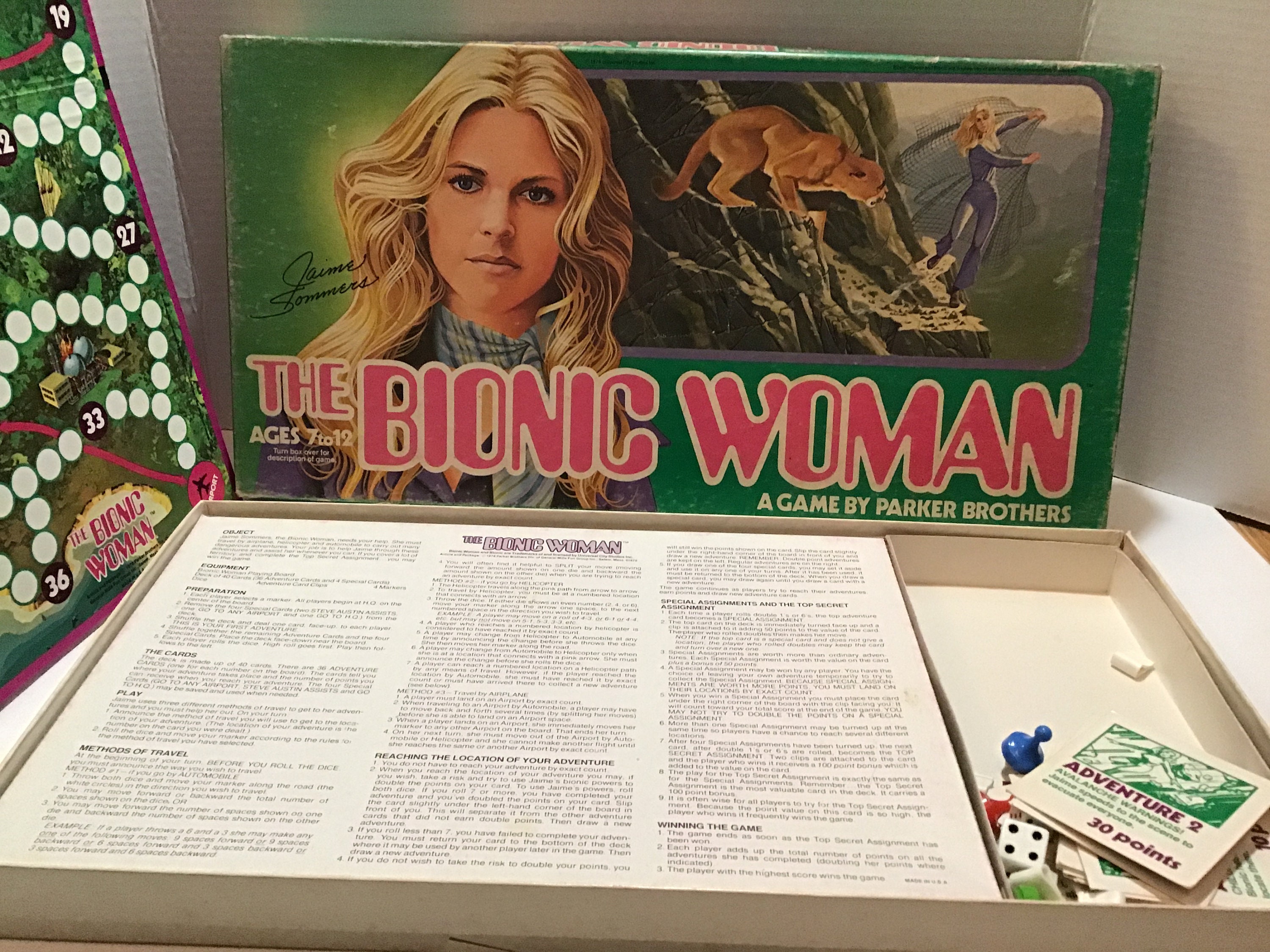Vintage the Bionic Woman Jamie Sommers Board Game - Etsy