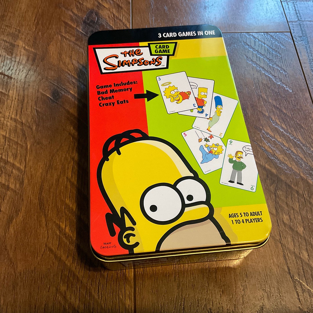 2005 the Simpsons Card Game in Tin - Etsy