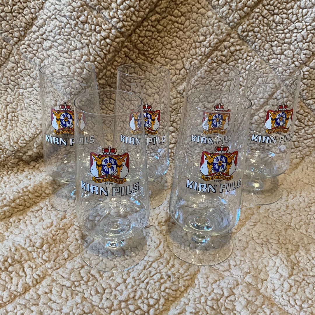 Vintage Lot of 6 0.3L Kirner Pils Beer Glasses - Etsy