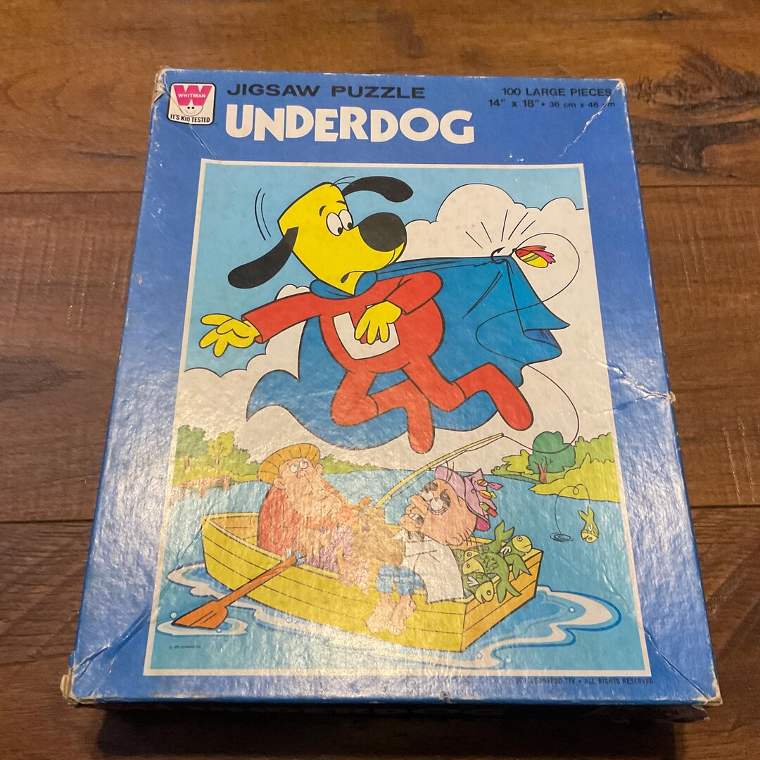 Vintage 1978 Underdog 100 Piece Puzzle - Etsy