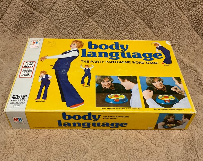 1975 Milton Bradley Body Language Game - COMPLETE - Etsy