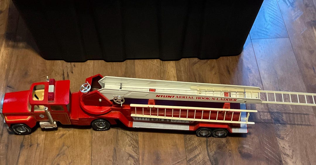 Vintage Nylint Toys Metal Semi Firetruck - Etsy