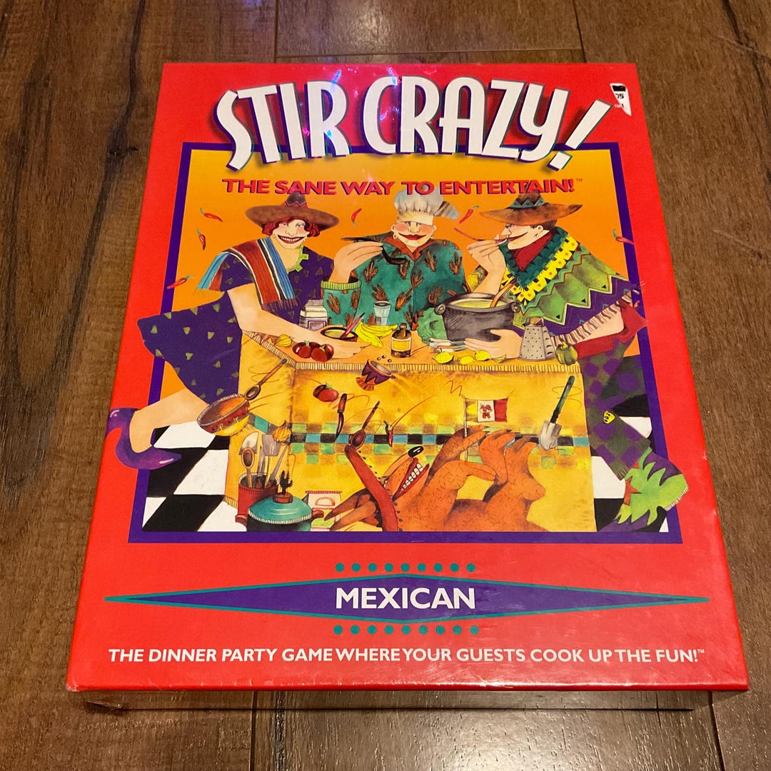 1996 Stir Crazy Dinner Party Game - Mexican Version - SEALED - Etsy
