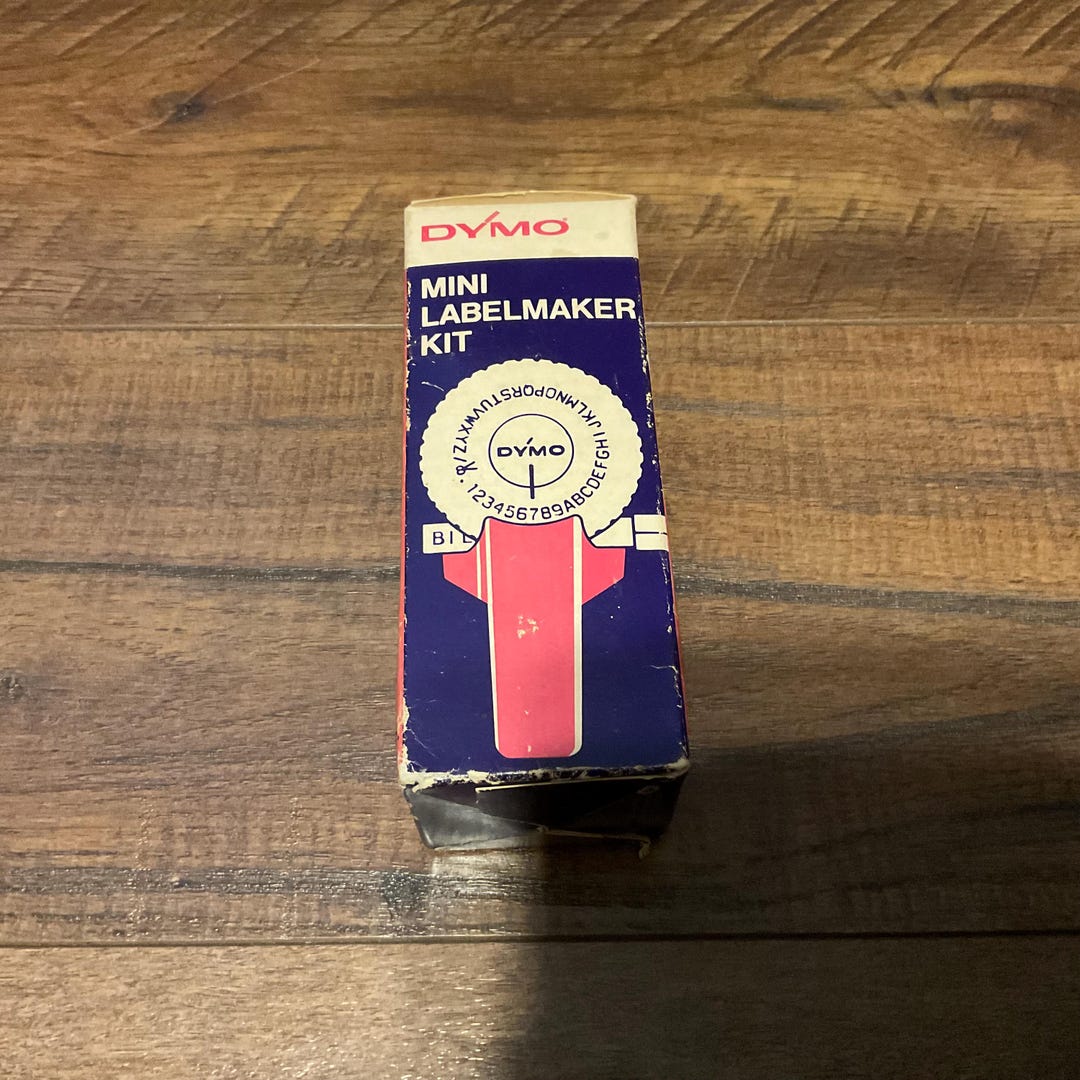 Vintage Dymo Mini Label Maker Kit - Works - Etsy