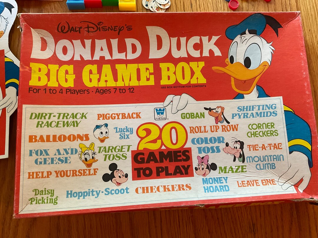 1979 Walt Disney Donald Duck Big Game Box - Etsy