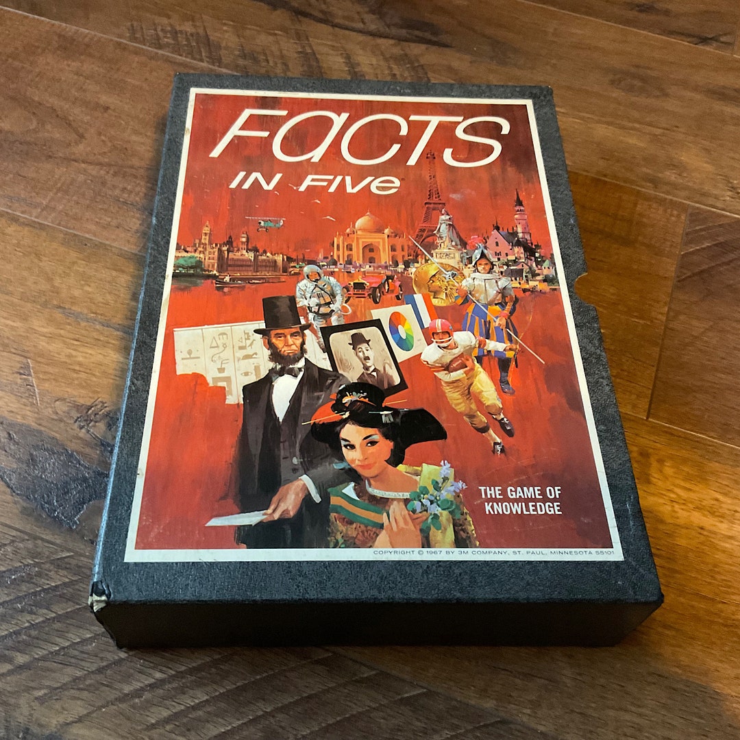 1967 3M Co Facts in Five the Game of Knowledge Complete - Etsy