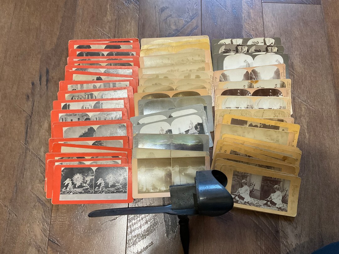 Vintage Metal Stereoscope 3D Viewer With 60+ Cards - Etsy