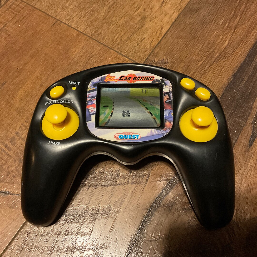 1998 Manley Quest Toy Super Speedway Car Racing Electronic Handheld ...
