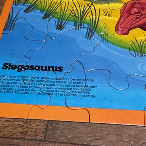 Vintage Jaymar Dinosaur Puzzle 22x17 - Etsy