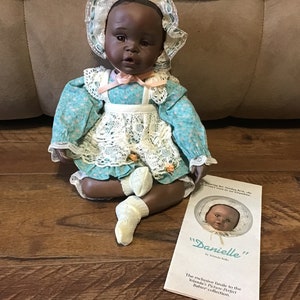 1991 Edwin M Knowles Danielle Porcelain Doll by Yolanda Bello - Etsy