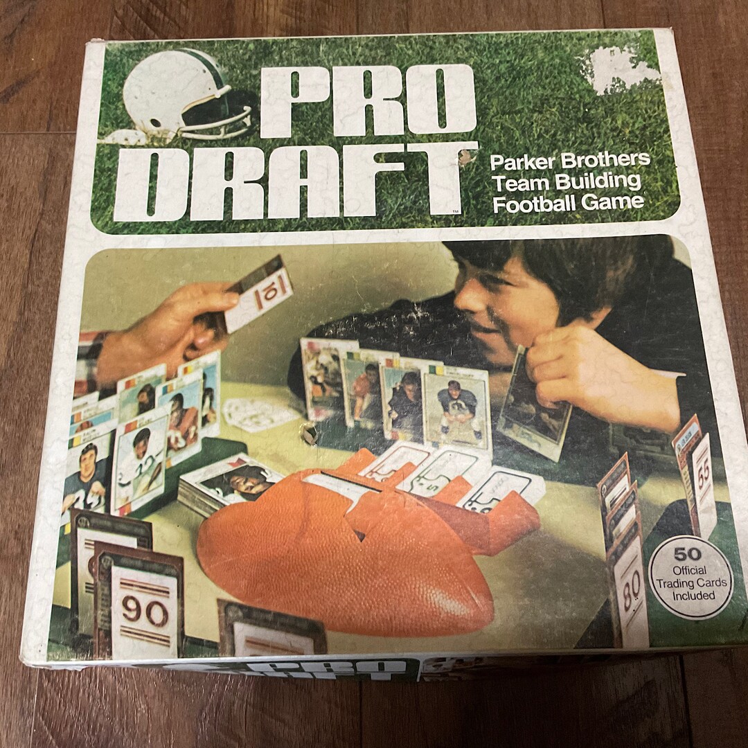 1970s Parker Brothers Pro Draft Team Building Football Game - Etsy