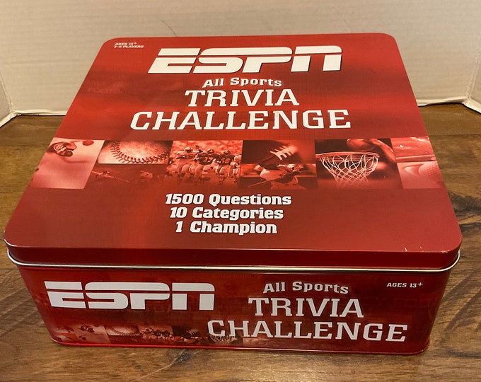 2005 ESPN All Sports Trivia Challenge Game - Etsy