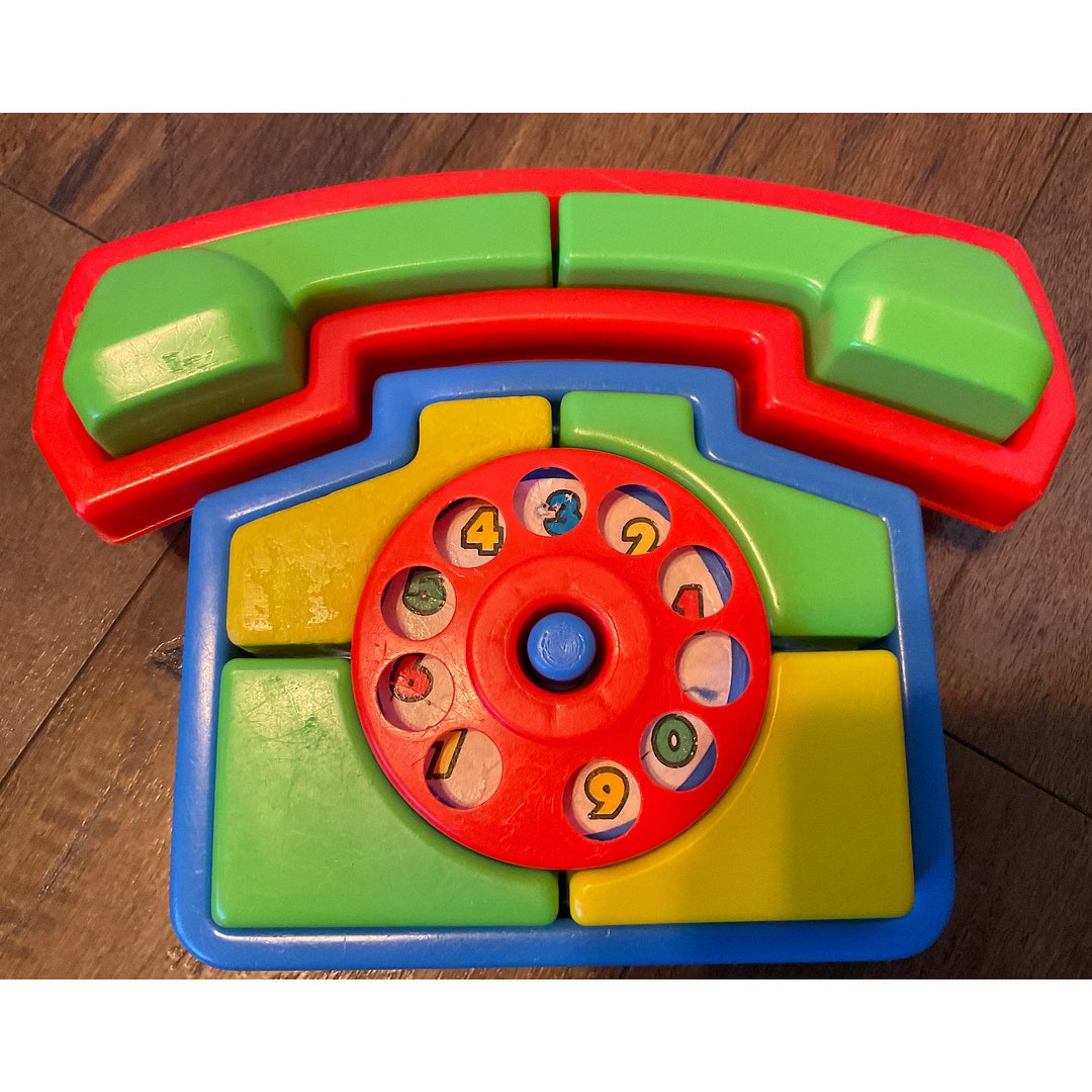 Vintage Plastic Telephone Puzzle - Etsy