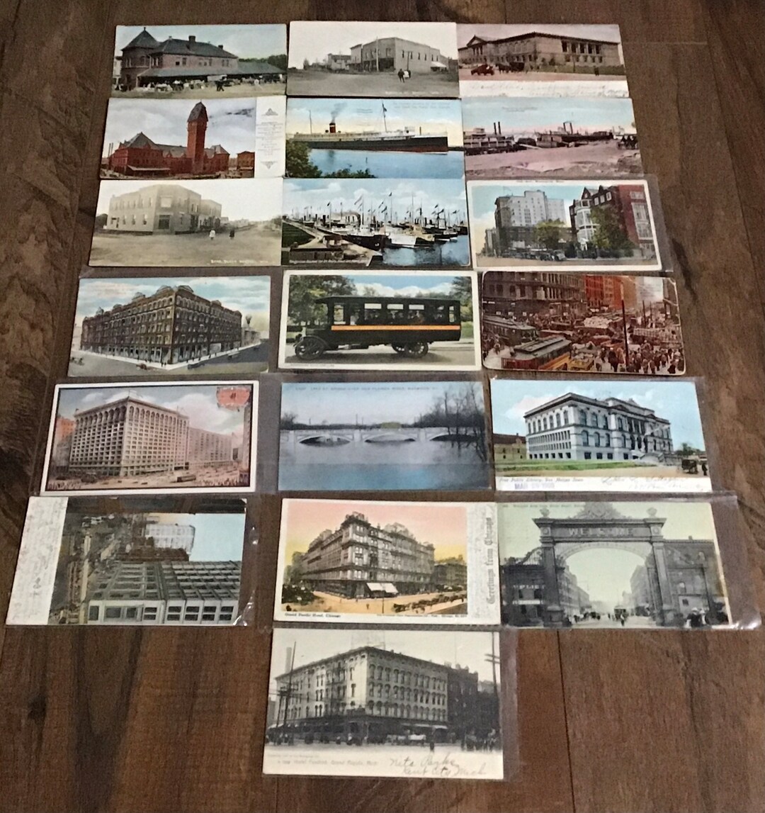 Lot of 19 Vintage Posted Postcards Postmarked Early 1900’s - Etsy