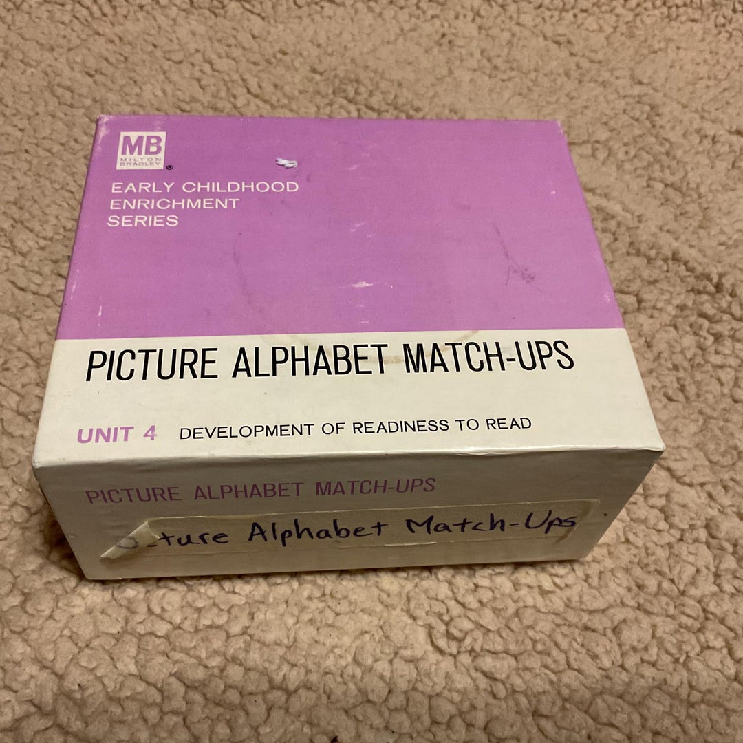 1970 Milton Bradley Picture Alphabet Match- Ups - COMPLETE - Etsy