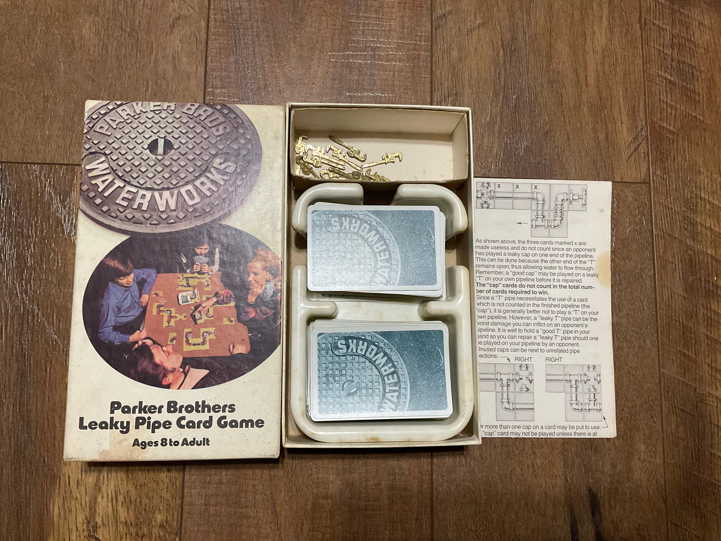1972 Parker Brothers Leaky Pipe Card Game - Etsy