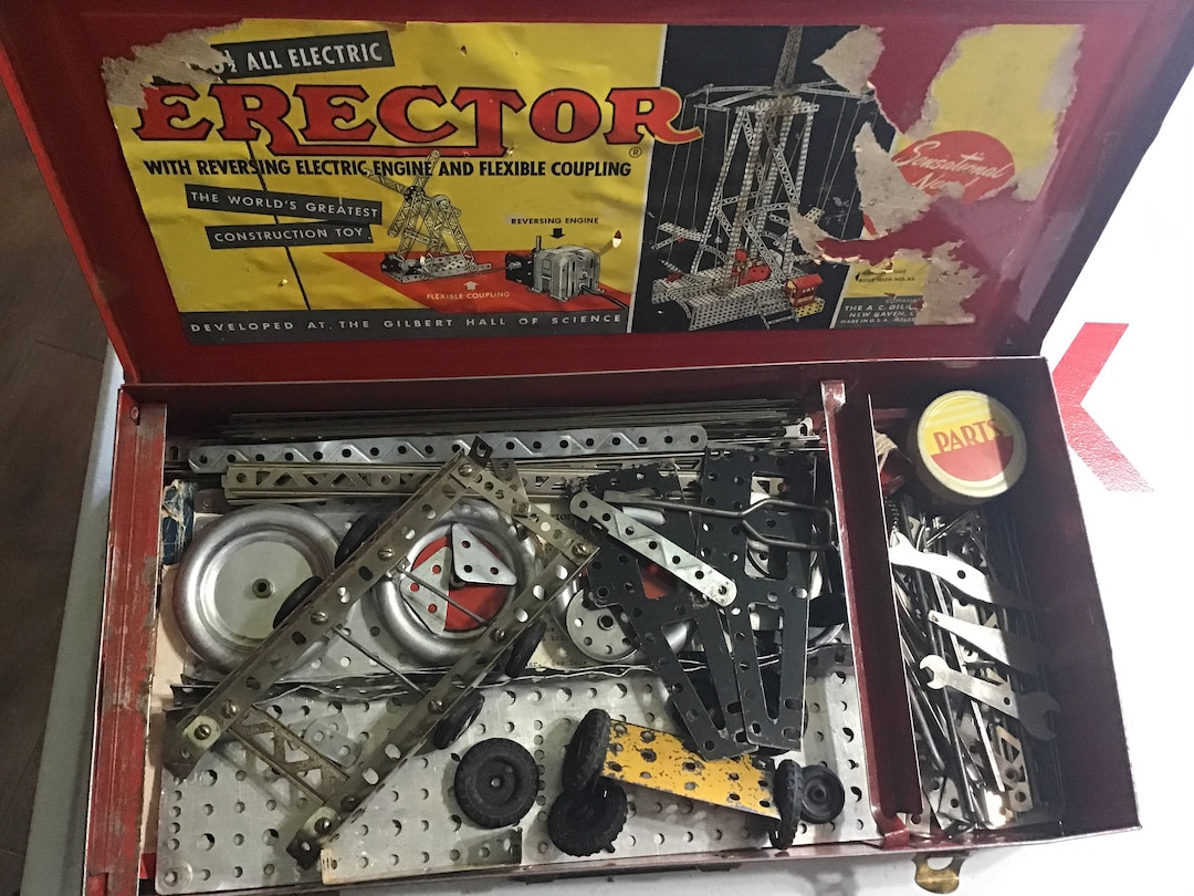 Vintage Gilbert Erector 6 1/2 Set - Etsy