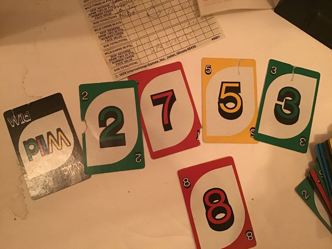 Vintage 1978 UNO Deluxe Game - Etsy