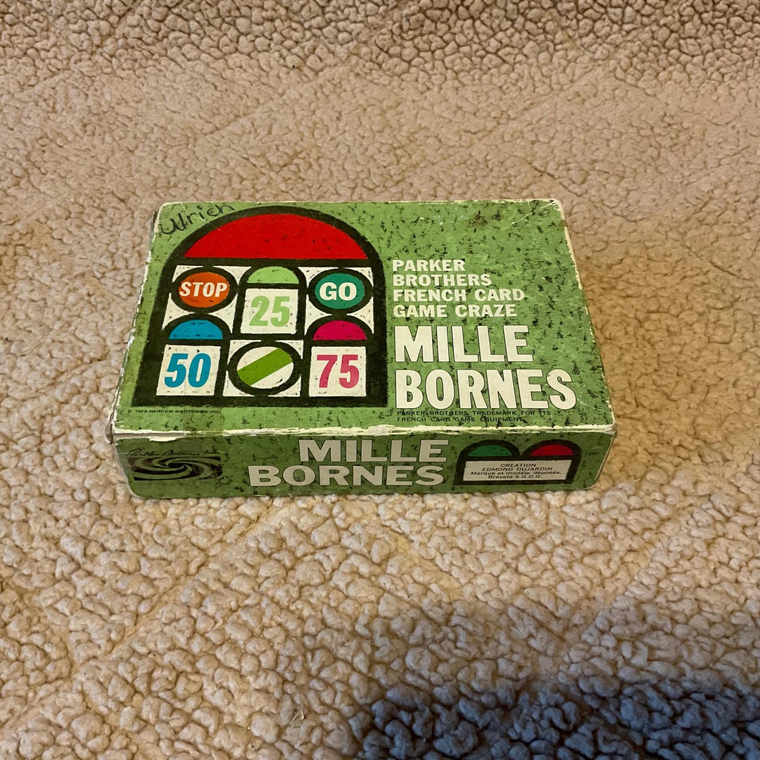 1962 Parker Brothers Mille Bornes Card Game- Missing 2 Cards - Etsy