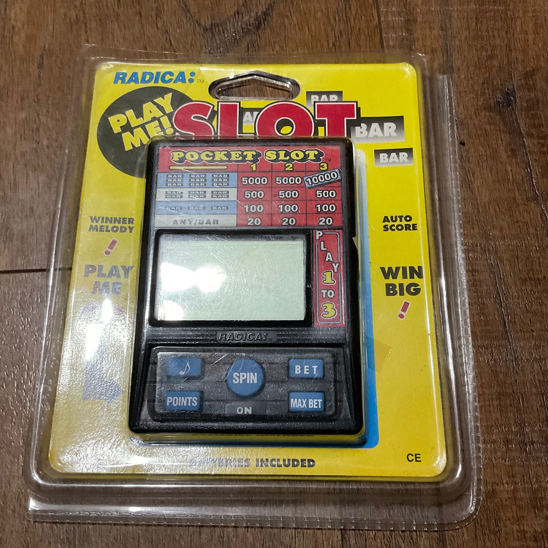 Radica Model 1370 Pocket Slot Electronic Handheld Game W/ Original ...