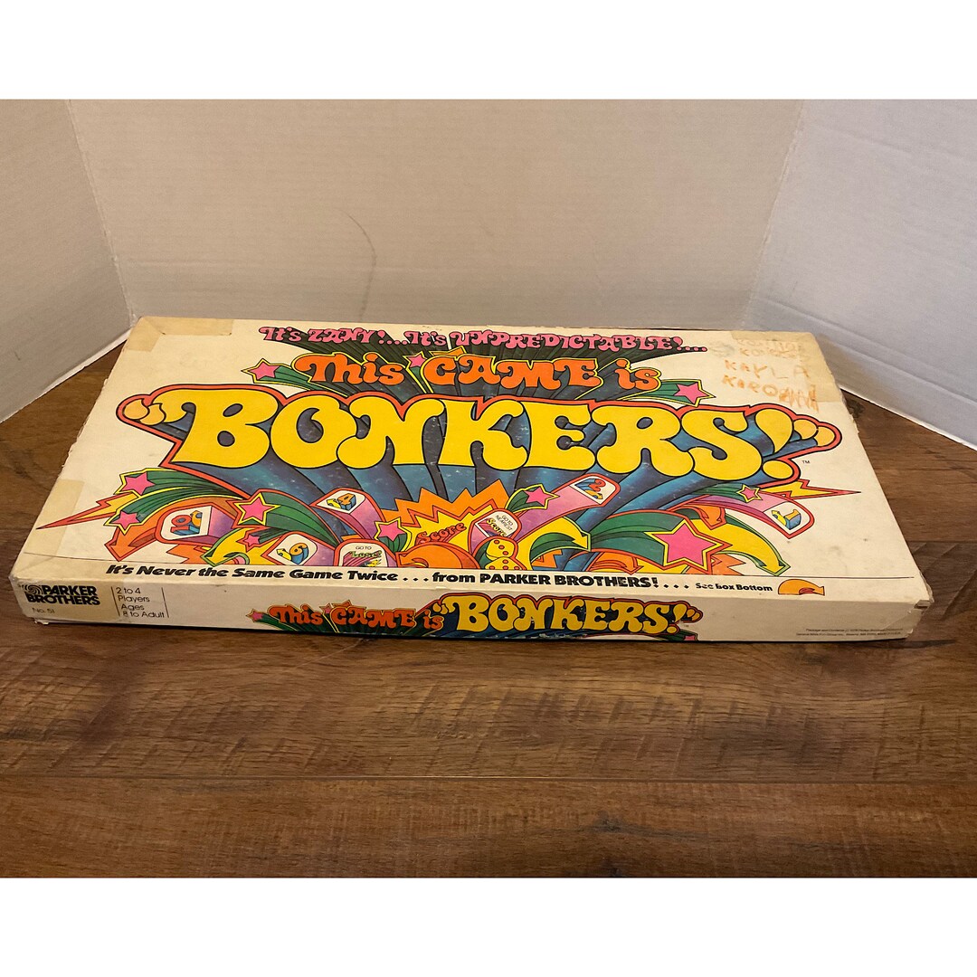 1978 Parker Brothers the Game of Bonkers- Missing 2 Cards - Etsy