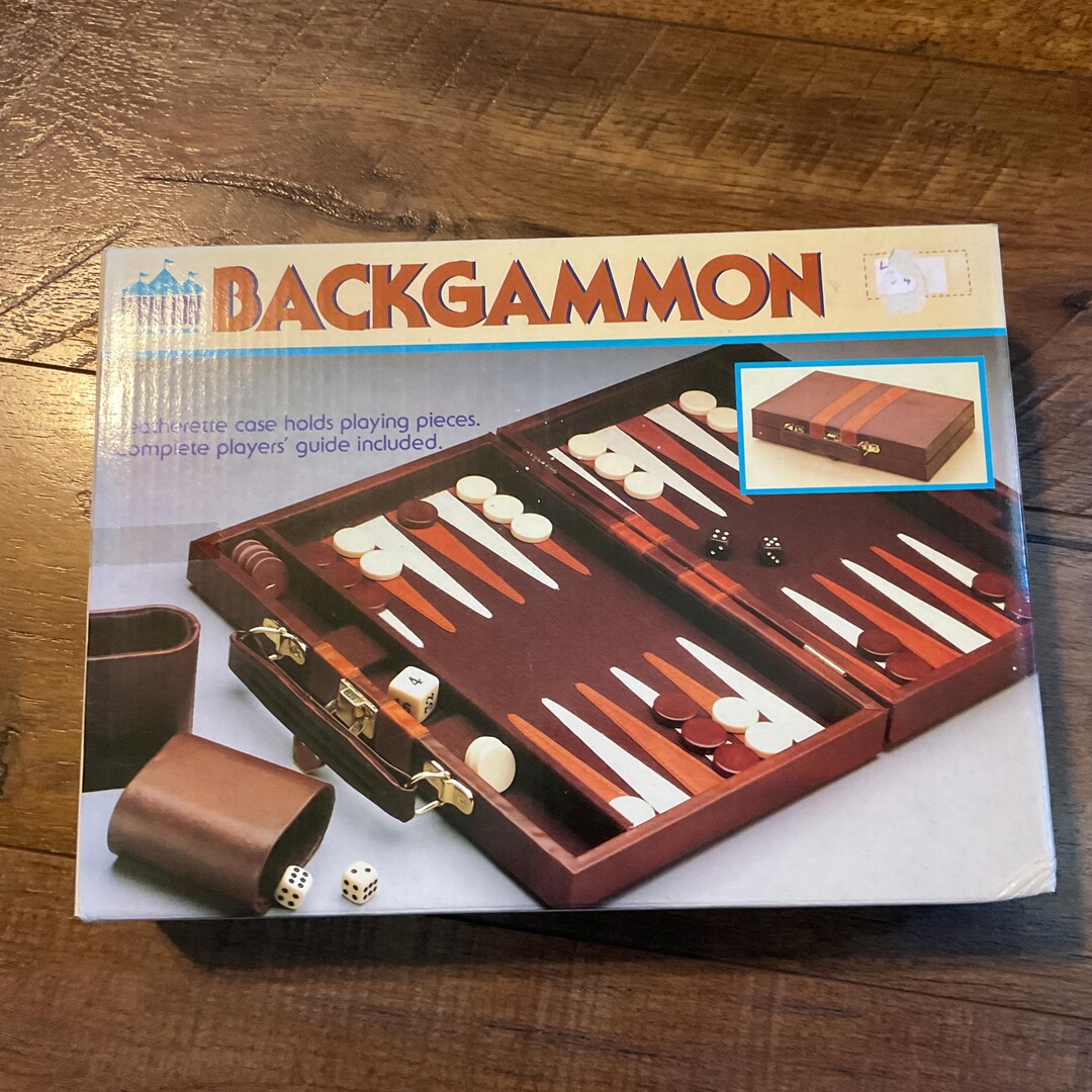 1987 Geoffrey Inc Backgammon Game in Case- COMPLETE - Etsy