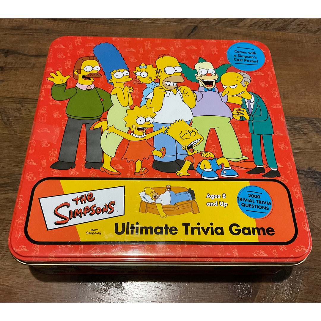 2002 Cardinal Games the Simpsons Ultimate Trivia Game- Complete - Etsy