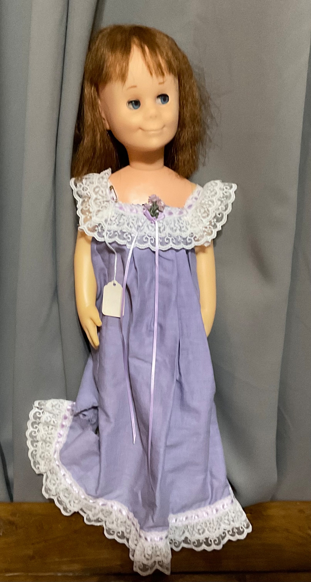 Vintage 1960’s Mattel Charmin Chatty Doll- Purple Dress - Etsy
