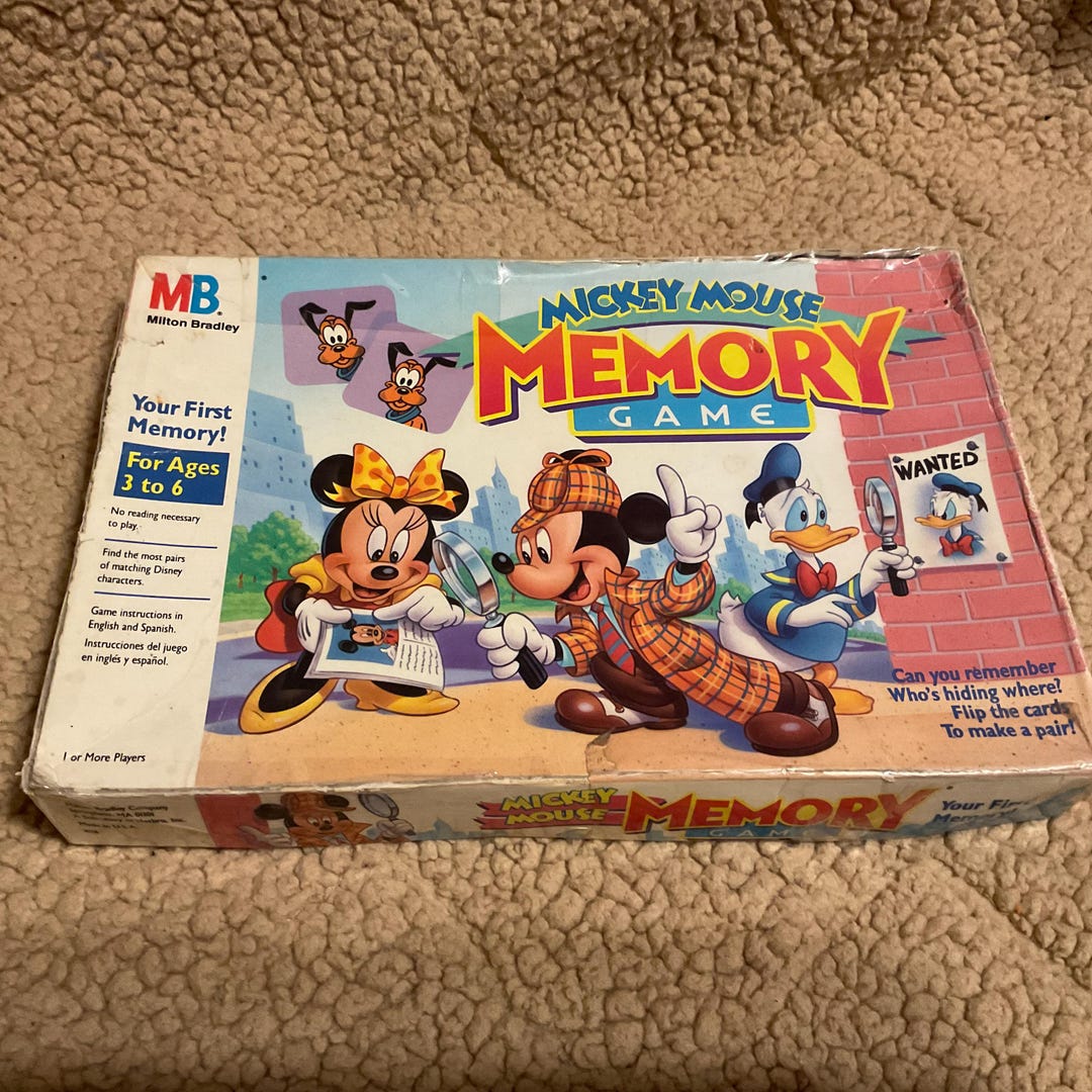 1990 Milton Bradley Mickey Mouse Memory Game COMPLETE - Etsy