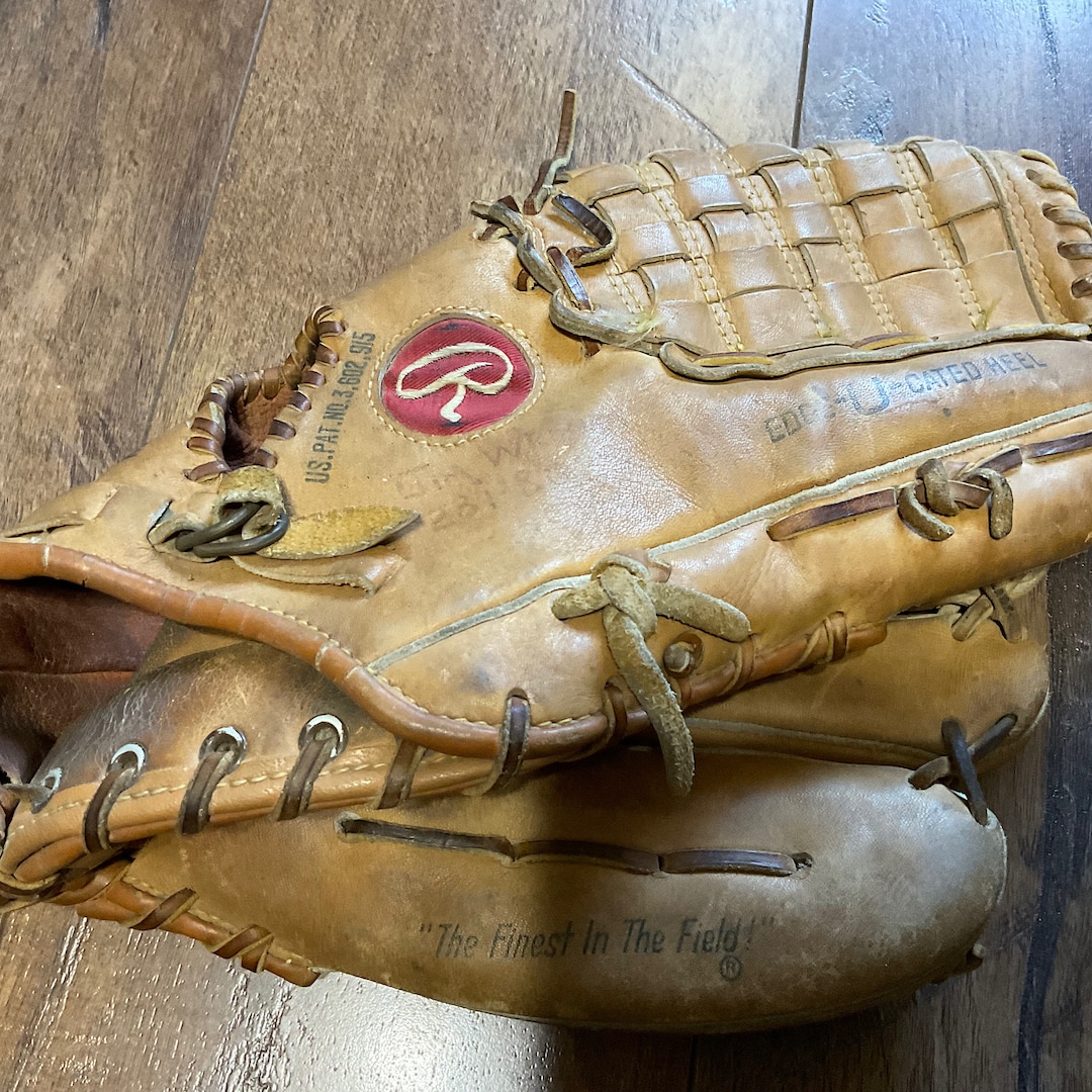 Vintage Rawlings Leather Baseball Softball Glove - Etsy