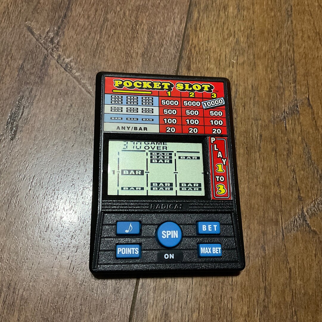 Radica Model 1370 Pocket Slot Electronic Handheld Game - Etsy