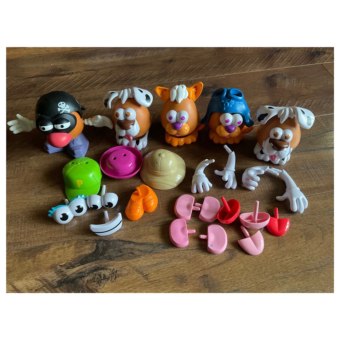1995 Hasbro Mini Mr. Potato Heads With Accessories - Etsy