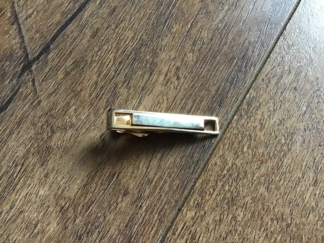 Vintage Gold Colored SWANK Tie Clip - Etsy