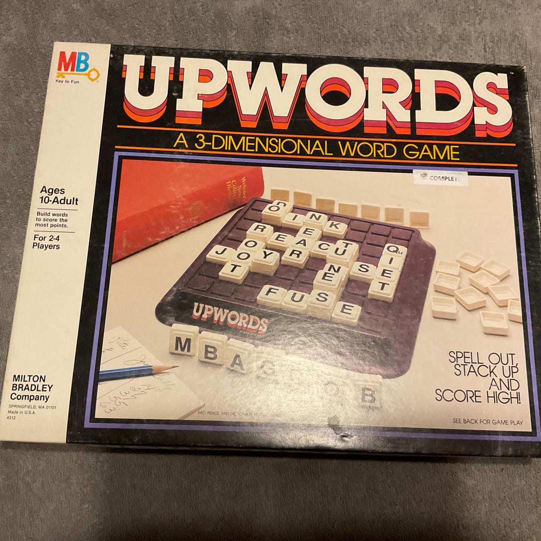 1983 Milton Bradley Upwords Game- COMPLETE - Etsy