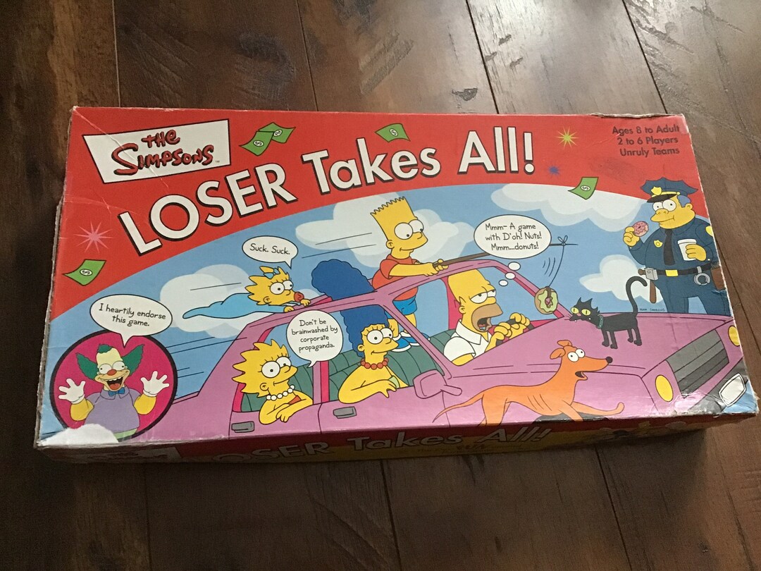 The Simpsons Loser Takes All Game - Etsy