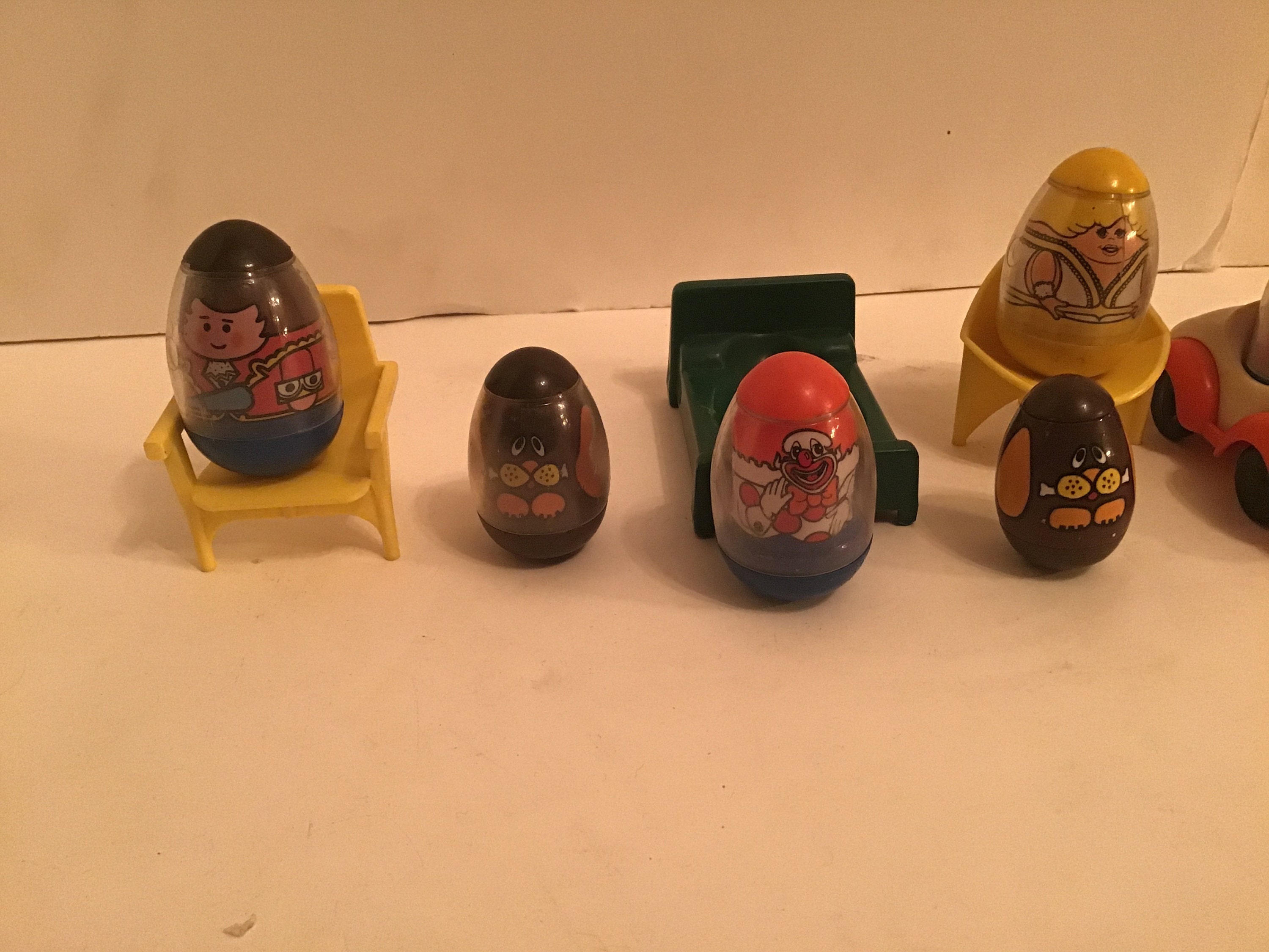 Lot of 6 Vintage Weebles With Accessories Sesame Street, Dogs, Clown - Etsy