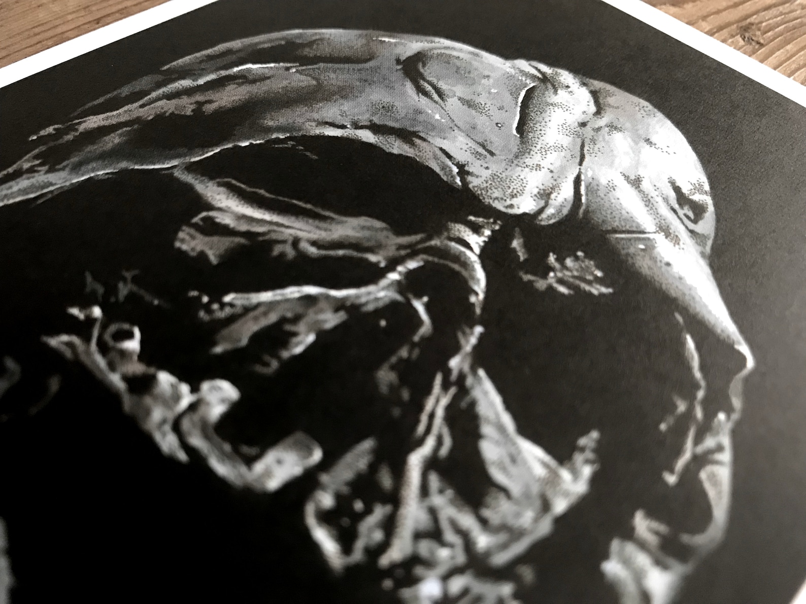 Darth Vader Burnt Helmet Star Wars Art Print Postcard - Etsy