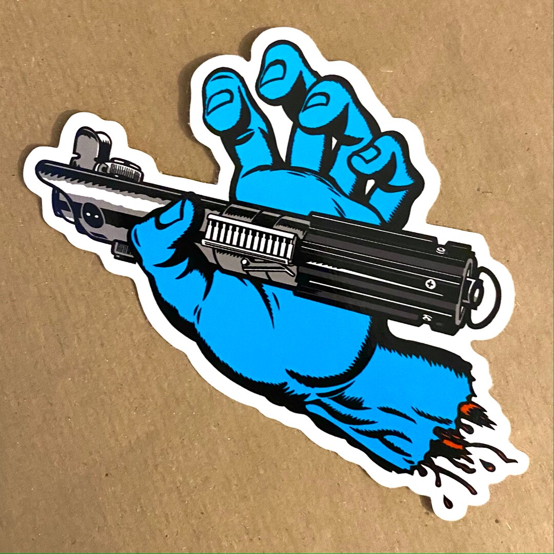 Luke Skywalker Severed Lightsaber Hand Skateboard Vinyl - Etsy Australia