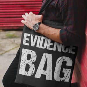 Evidence Tote, Reusable Shopping Bag for True Crime Fans, Detectives ...