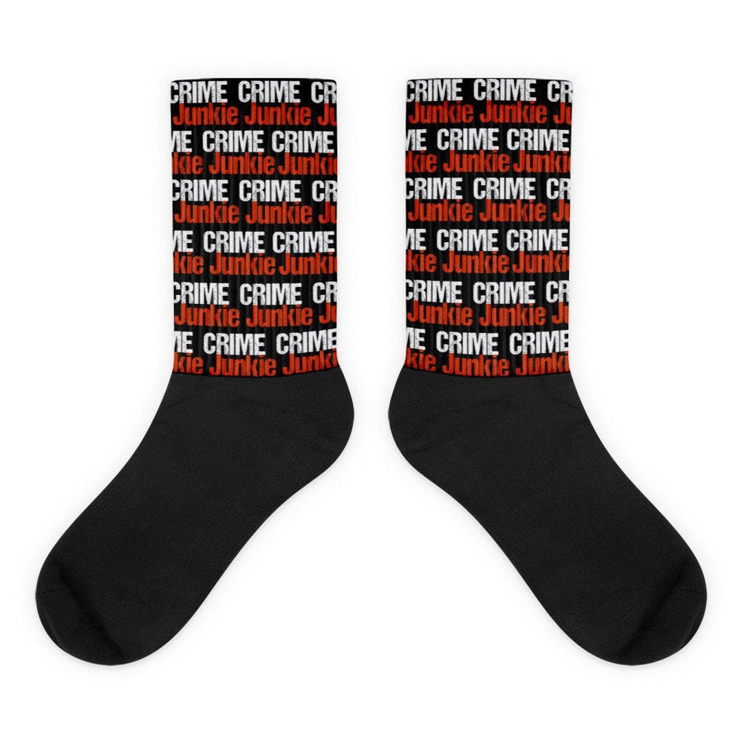 Crime Junkie Socks, True Crime Gifts for Crime Buffs, Horror Fanatics ...