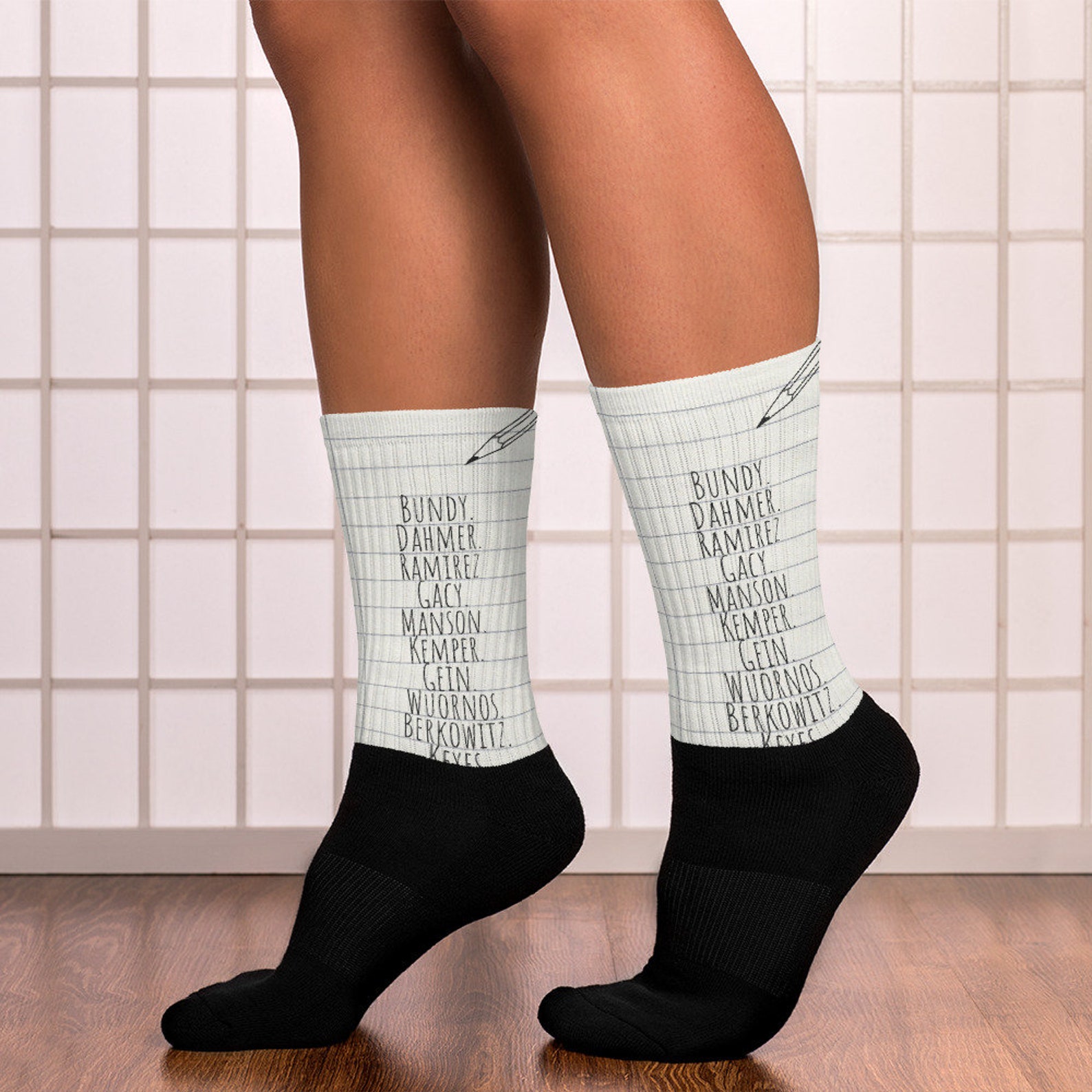 Serial Killer Socks True Crime Murderabilia List Murderino - Etsy