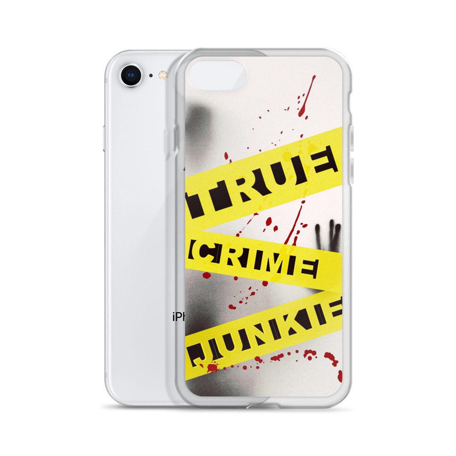 True Crime Junkie Iphone Crime Scene Tape Phone Case | Etsy