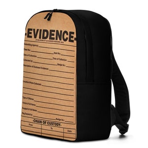Evidence Bag Backpack Crime Scene CSI Forensics Murderino - Etsy