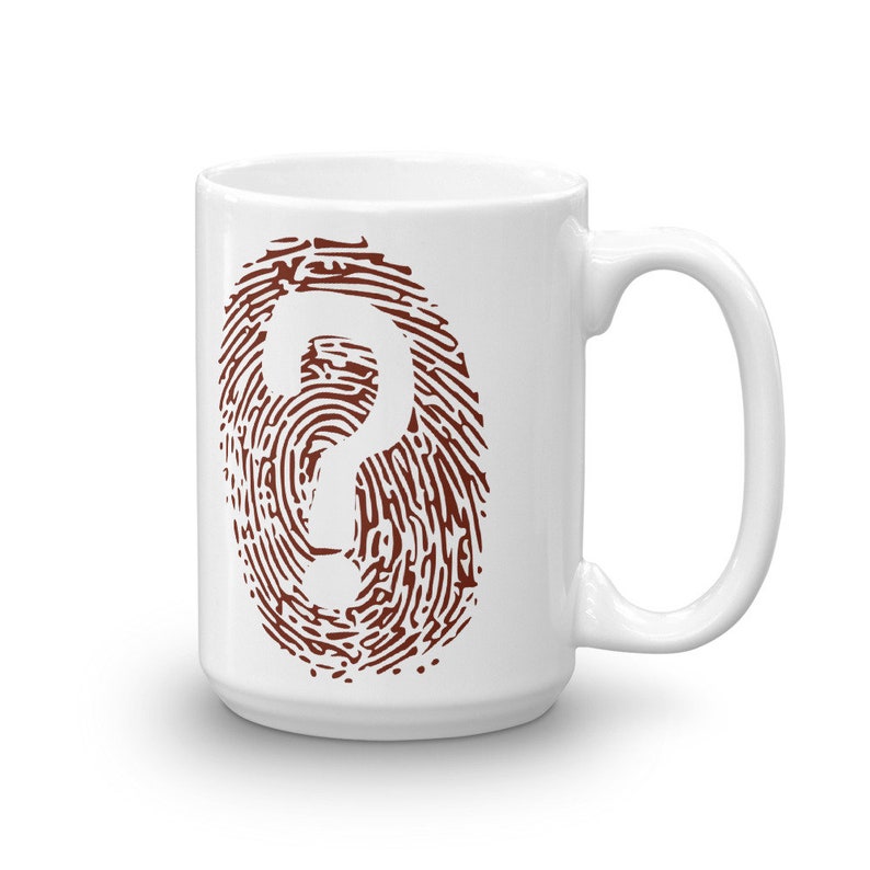 Crime Coffee Mug With Fingerprint Forensic Detective Kitchen - Etsy
