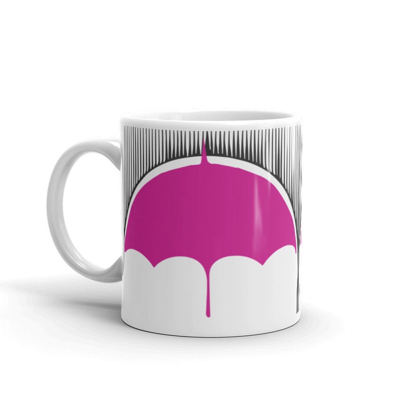 Umbrella Academy Klaus Number Four Mug Black Rain Pink | Etsy